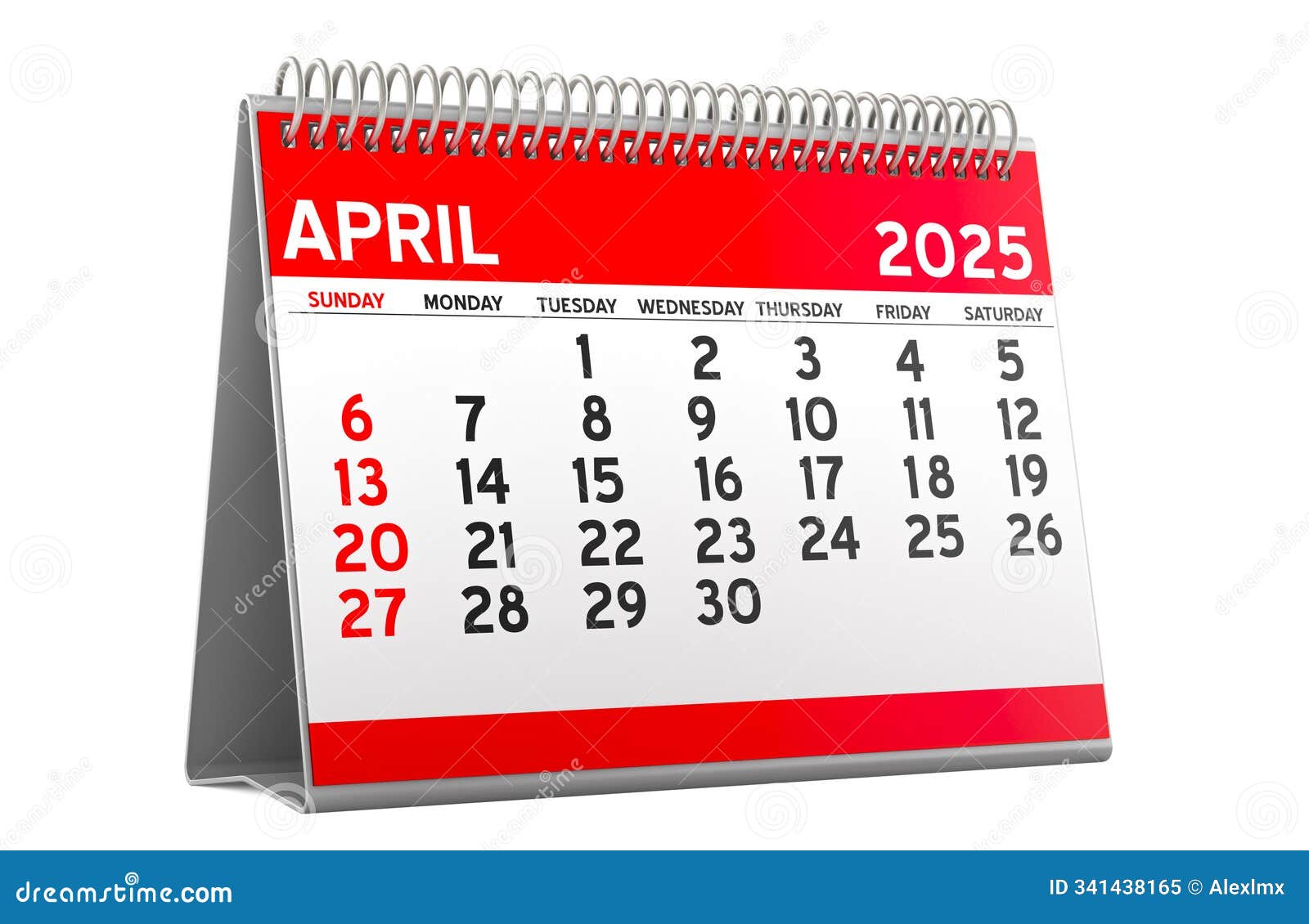 April 2025 Template, Calendar Planner 2025, Week Start On Monday, Desk ...