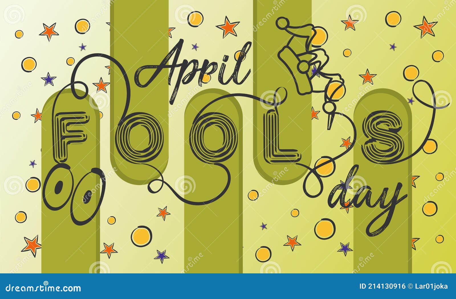 April fool day banner stock vector. Illustration of funny - 214130916