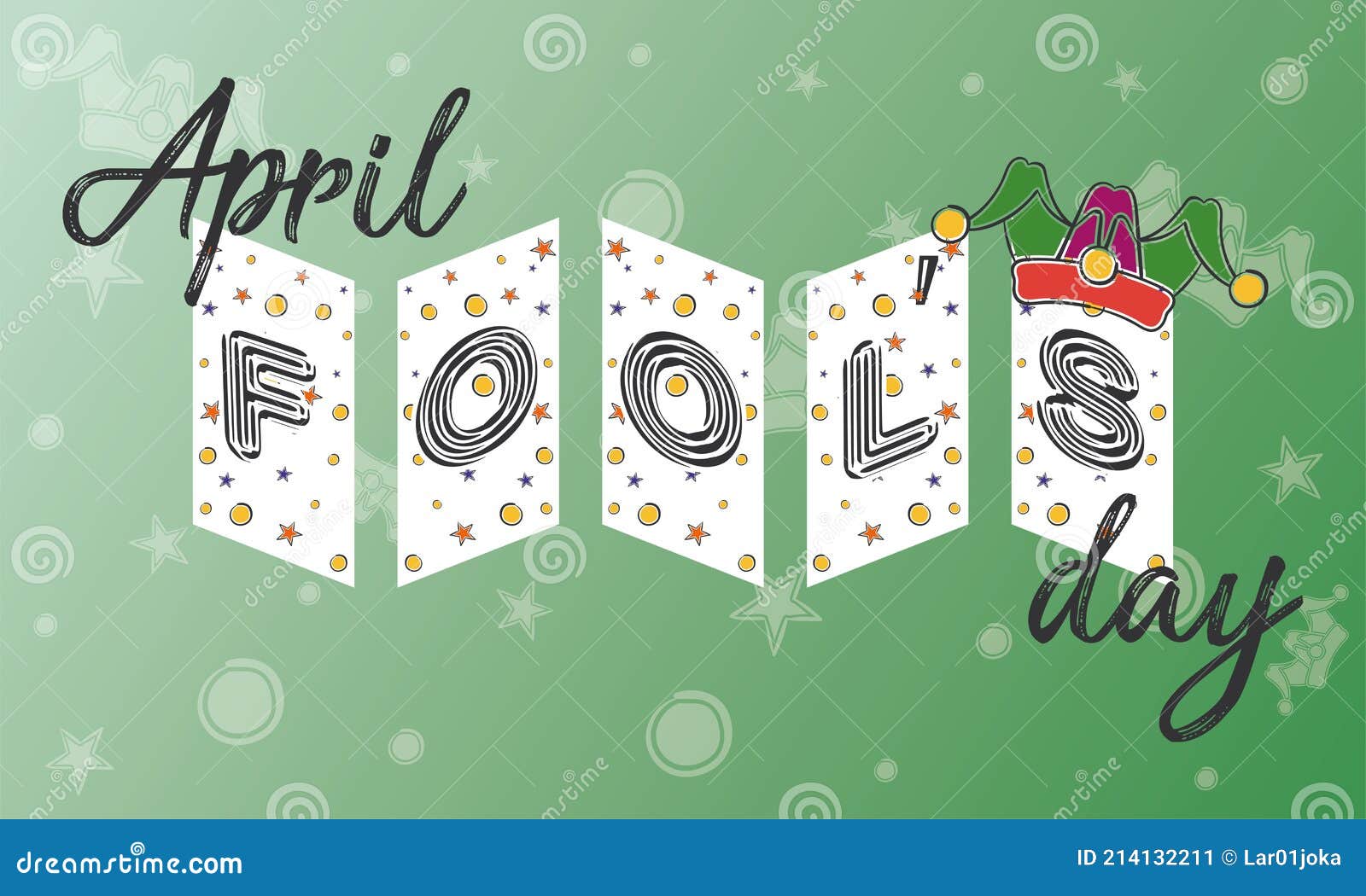 April fool day banner stock vector. Illustration of humor - 214132211