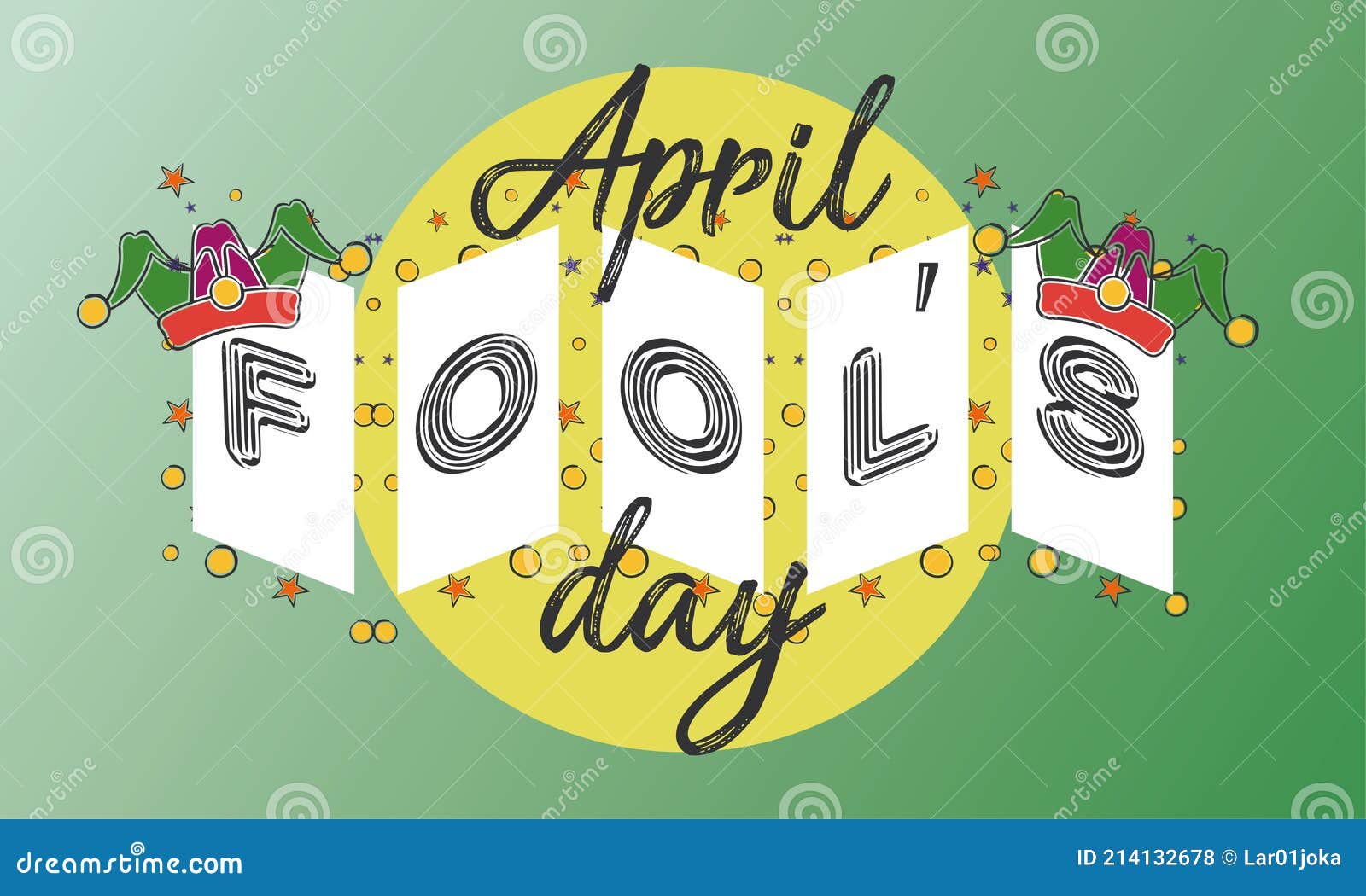 April fool day banner stock vector. Illustration of party - 214132678