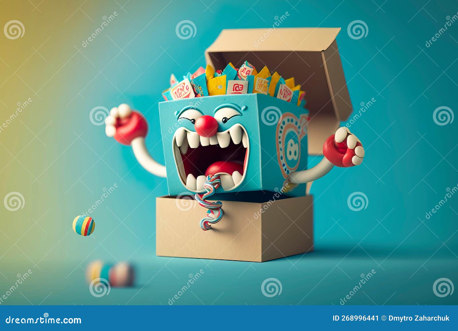 April Fool`s Day Jack In The Box Generative Ai Stock Illustration Illustration Of Humor April