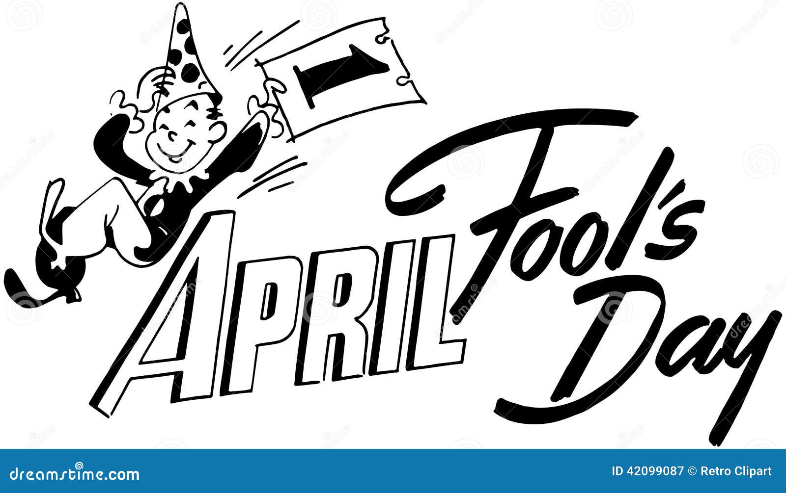 April Fools Day stock vector. Illustration of clip, graphics - 42099087