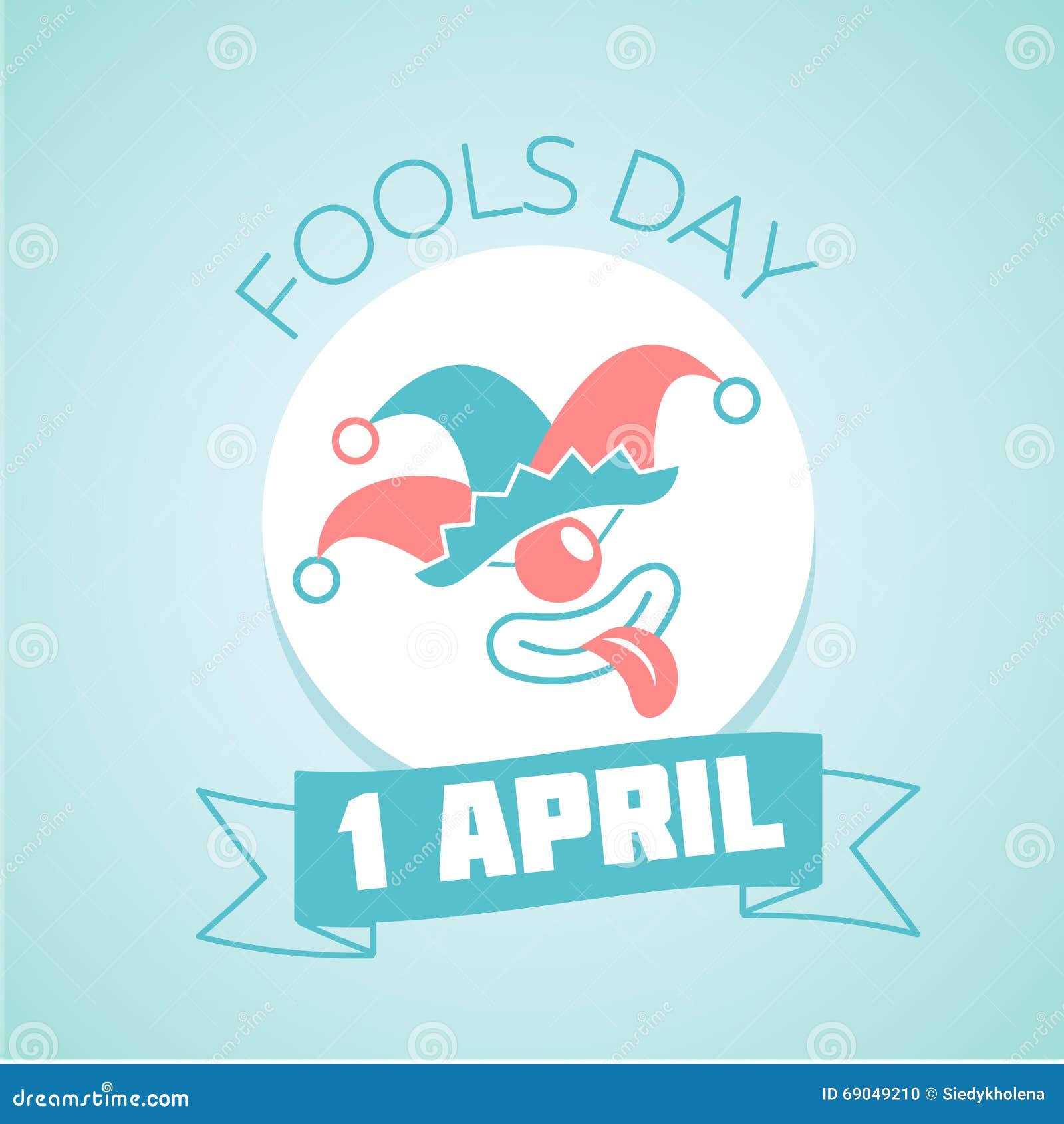 1 April Fools Day stock illustration. Illustration of costume - 69049210