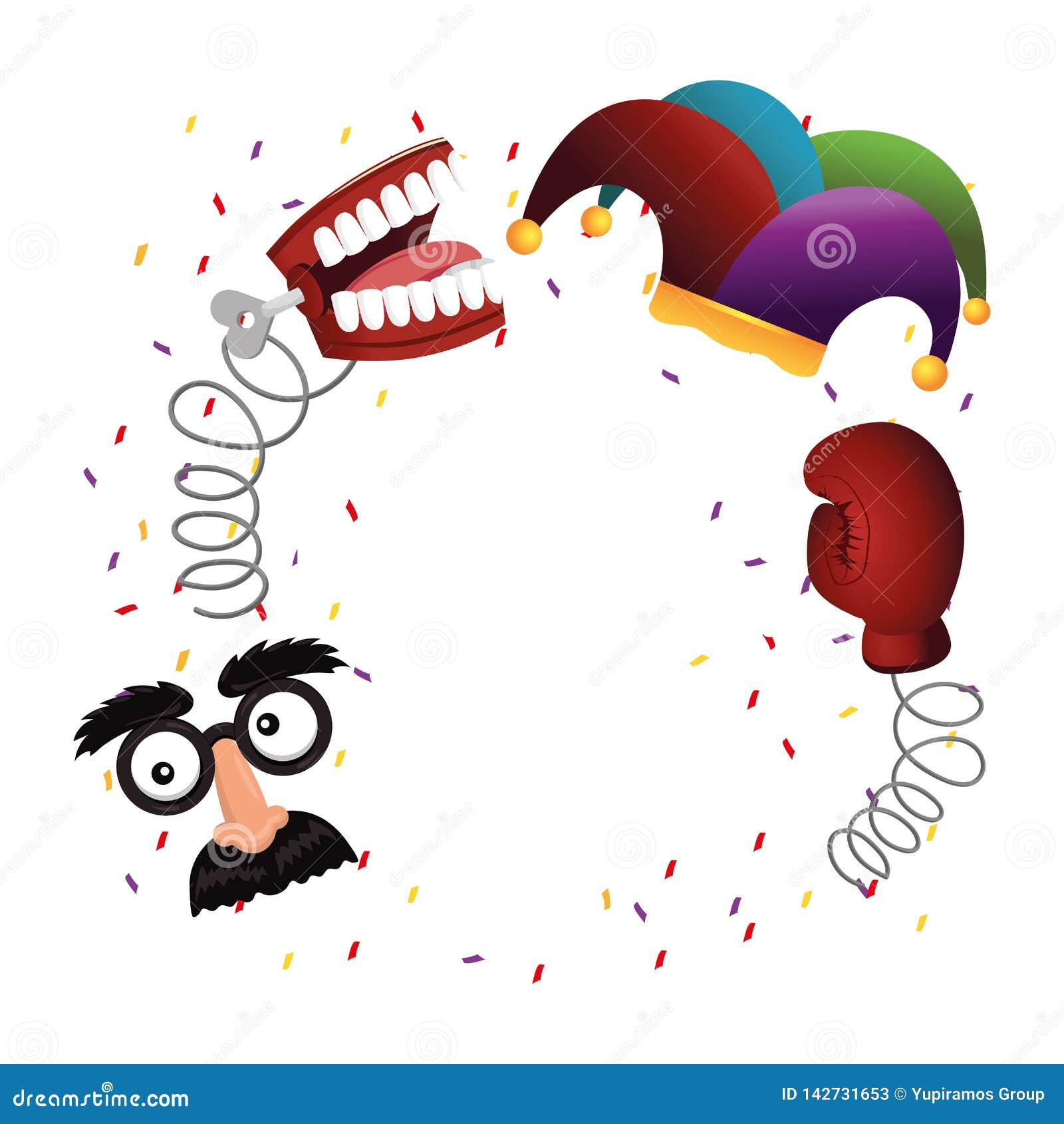 April fools day cartoon stock vector. Illustration of entertainment ...