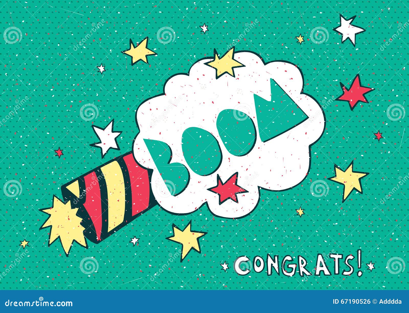 Congratulation Boom Comic Cartoon | CartoonDealer.com #54500917