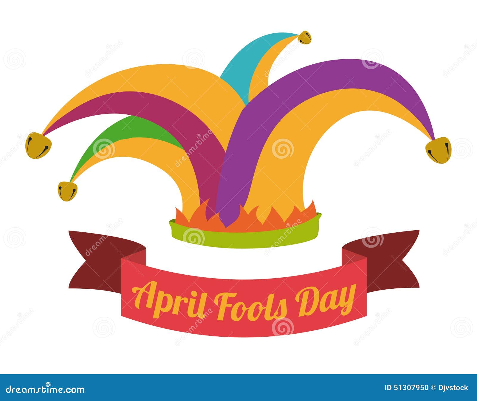 April Fools Day Design, Vector Illustration. Stock Vector ...