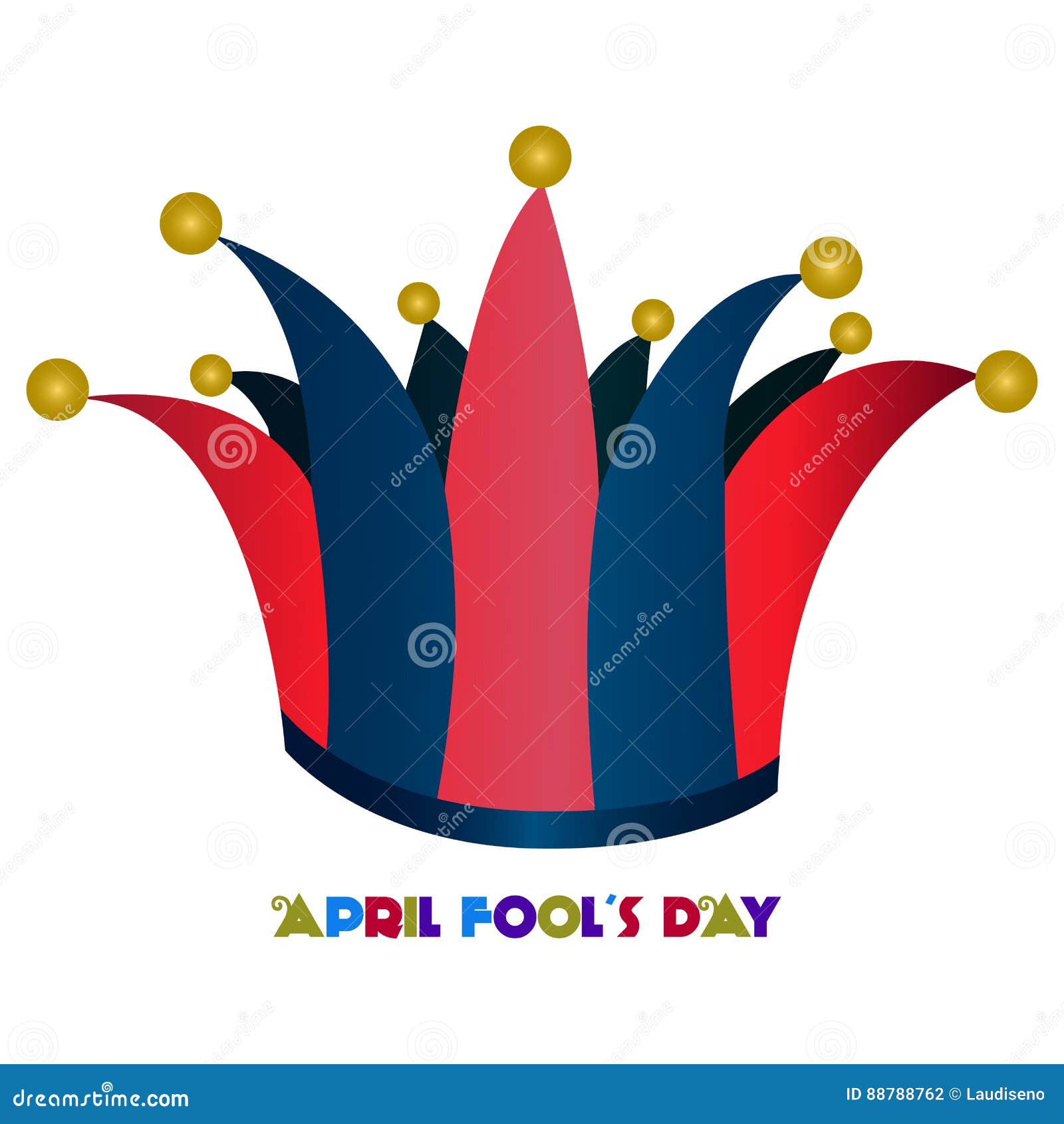 April fools day stock illustration. Illustration of cheerful - 88788762