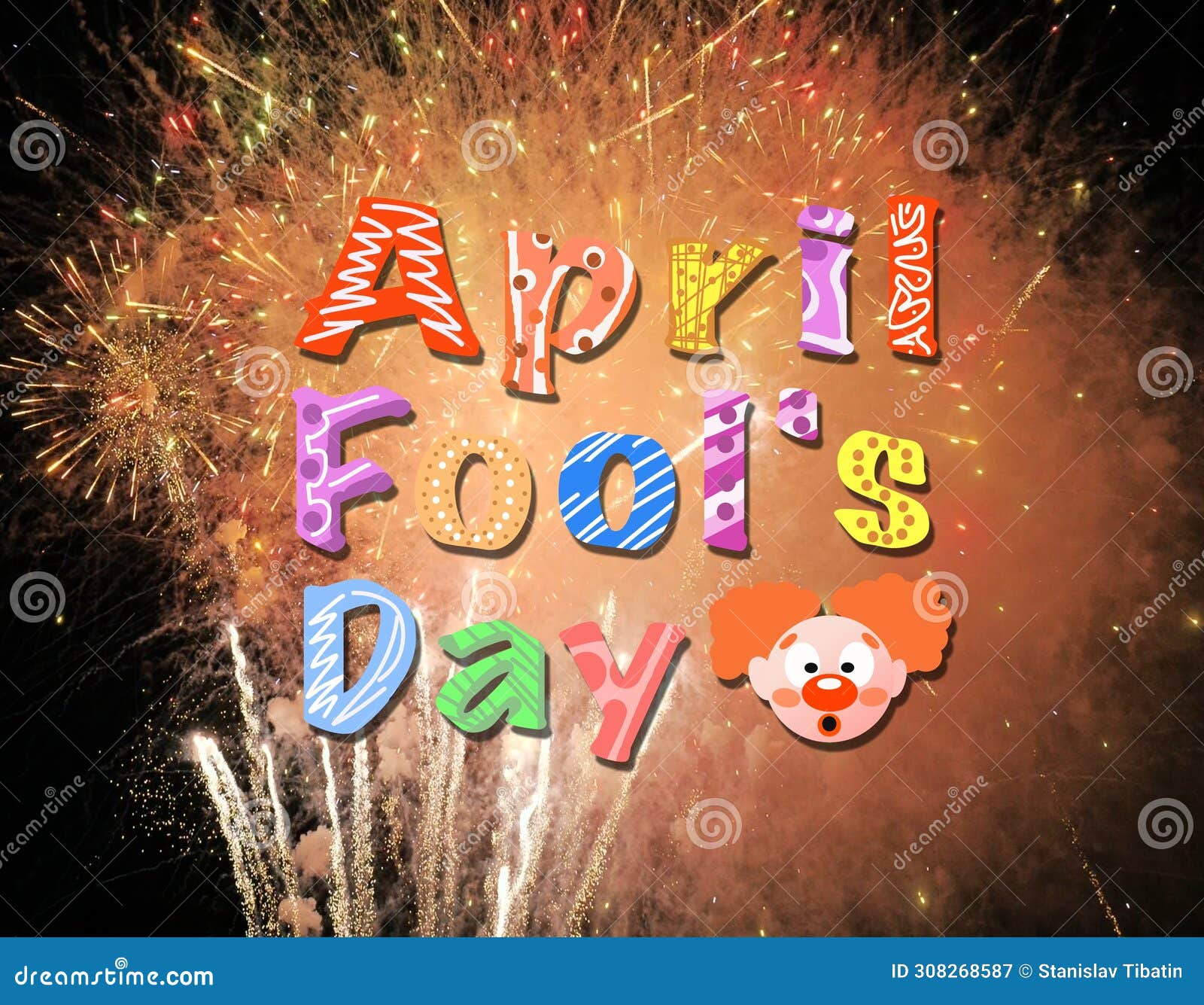 April Fools Day stock illustration. Illustration of fool - 308268587