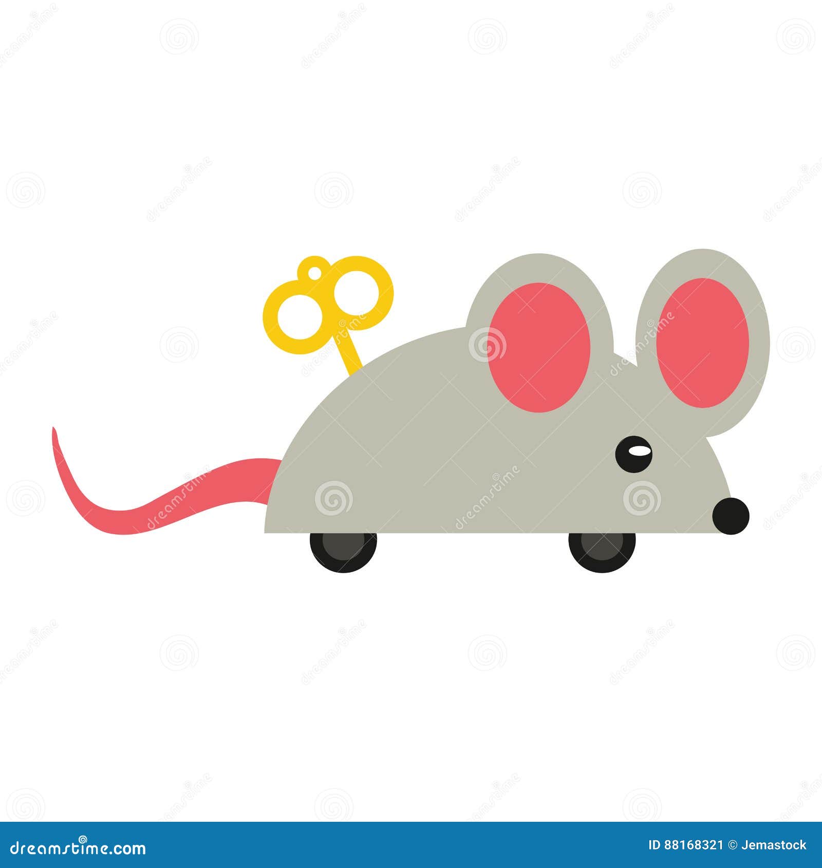 April Fools Day Mouse Surprise Stock Illustration - Illustration of ...