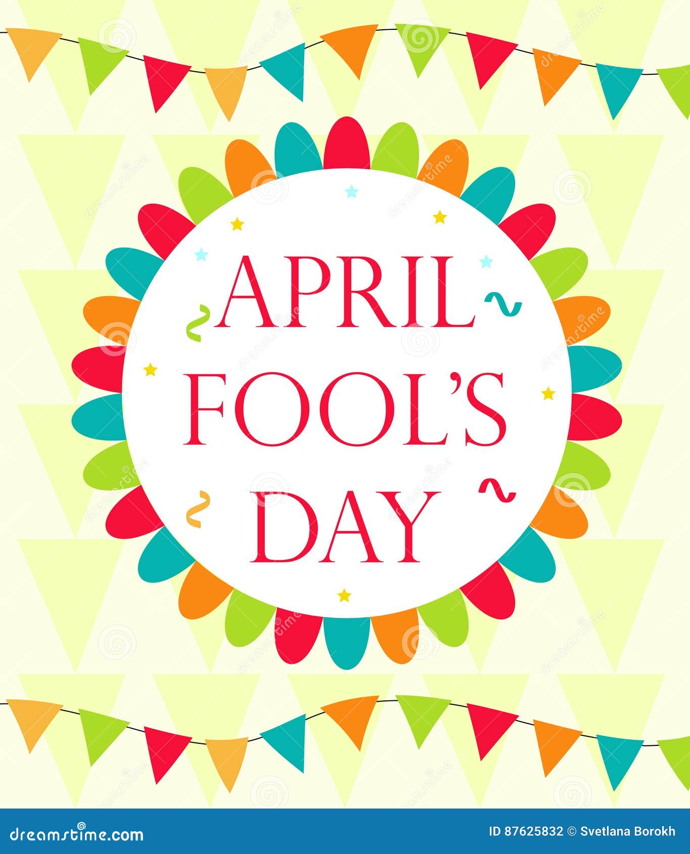 April Fools` Day Vector. Holiday Laughing Card, Poster. Vector ...