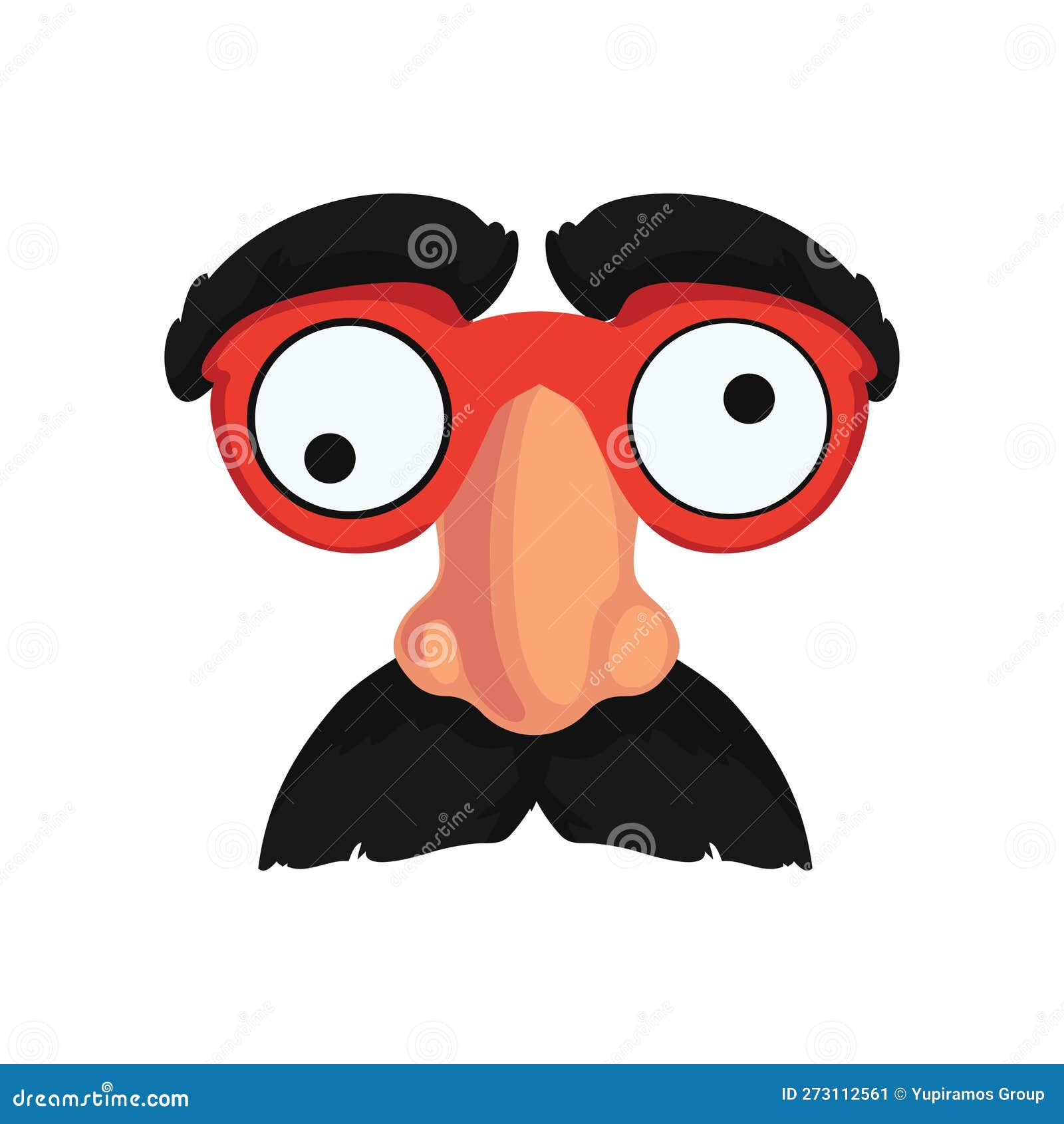 April fools glasses stock vector. Illustration of carnival - 273112561