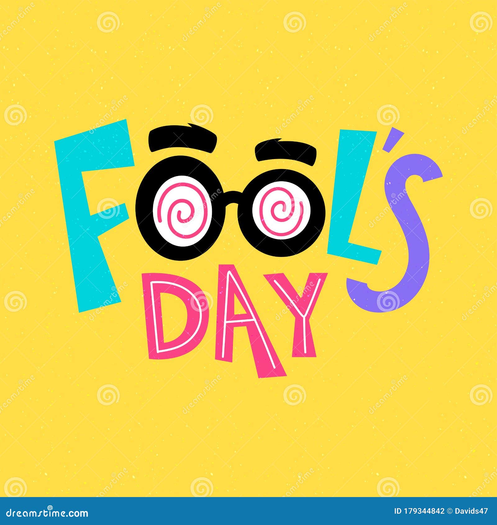 April fools poster stock vector. Illustration of colorful - 179344842