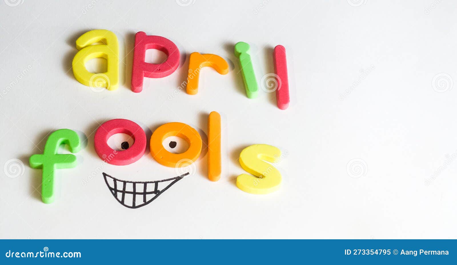 April Fools Text in Various Colore Color and Note Book Isolated in ...