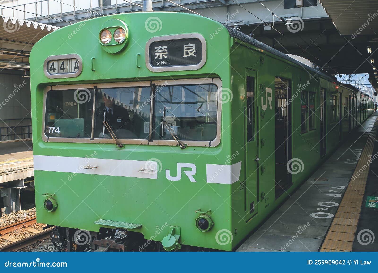 9 April 2012 the Green JR Train at Kyoto Station Editorial Photography ...