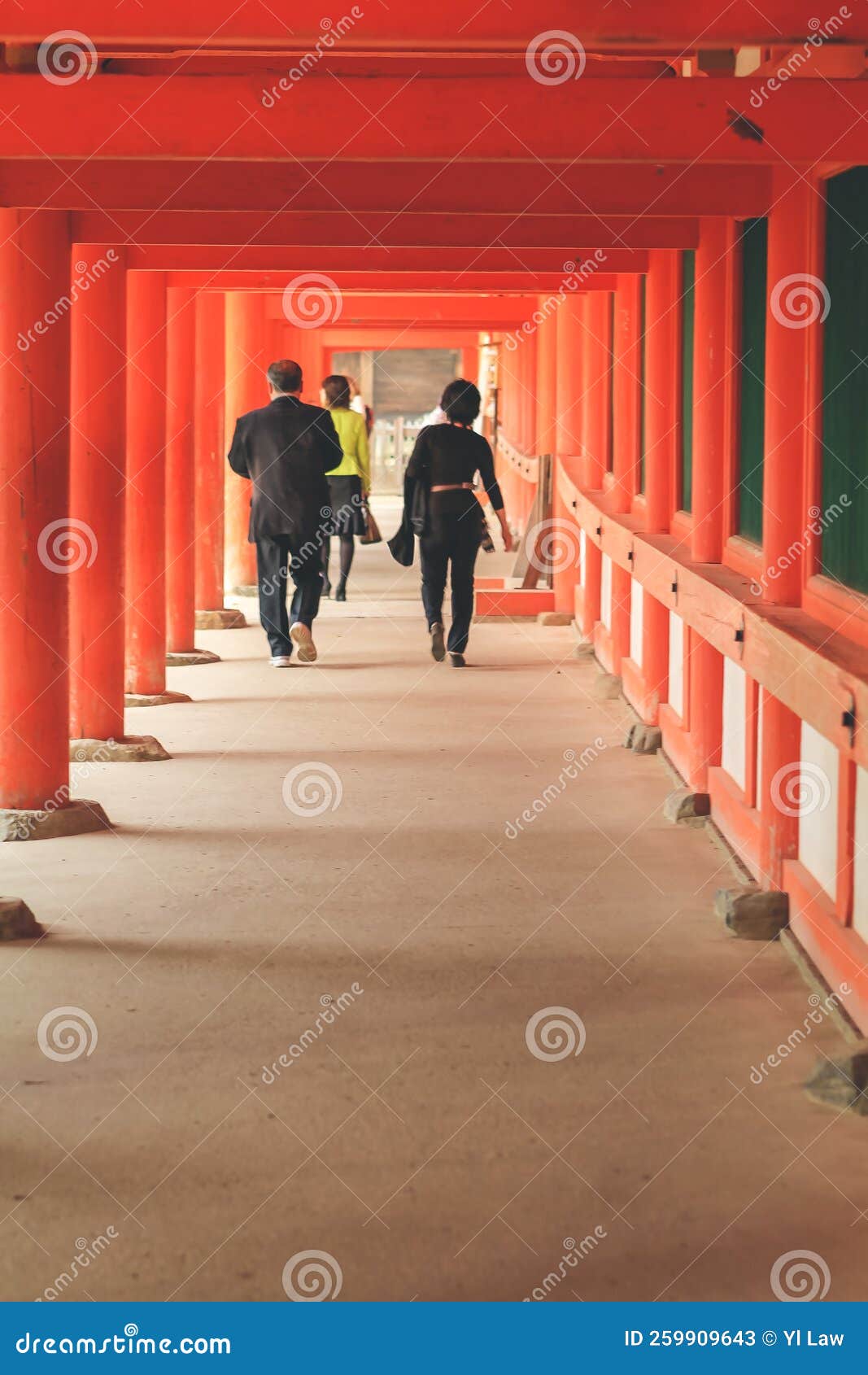 9 April 2012 Kasuga Taisha Outside Covered Hallway Repeating Editorial ...