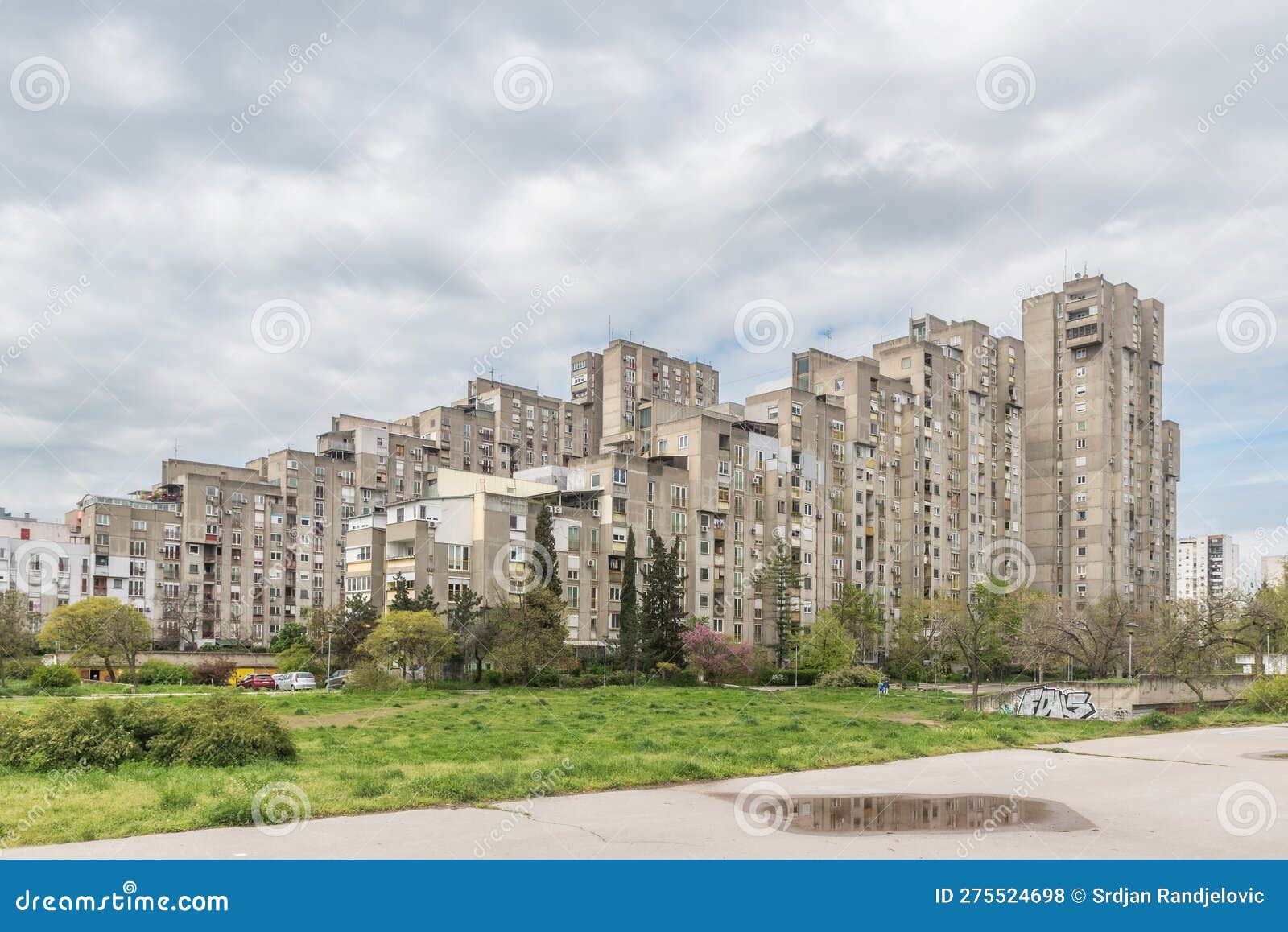 18. April 2023. New Belgrade, Serbia. New Belgrade View with ... 18. April 2023. New Belgrade, Serbia. New Belgrade View with ...