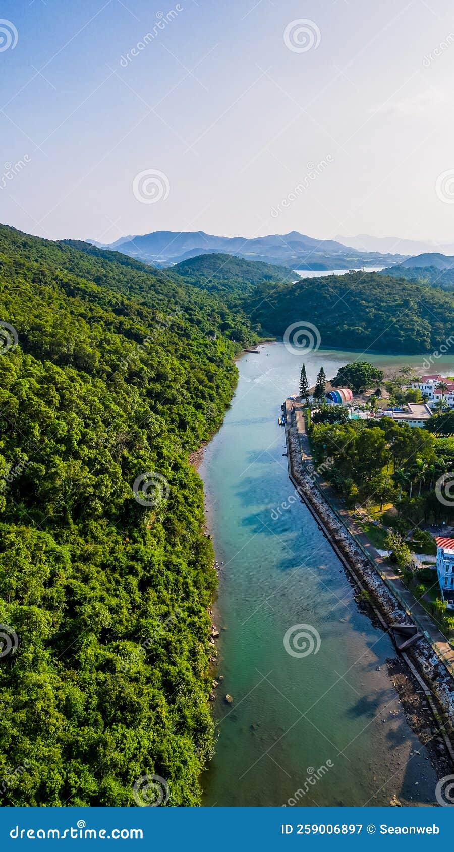 22 April 2022 the River Lung Hung, at Pak Tam Chung, Hk Stock Image ...