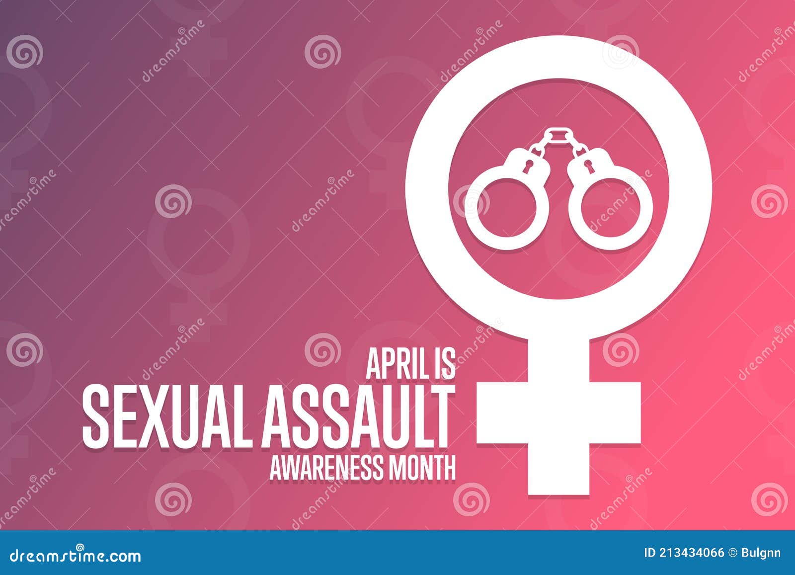 April Is Sexual Assault Awareness Month Holiday Concept Stock Vector