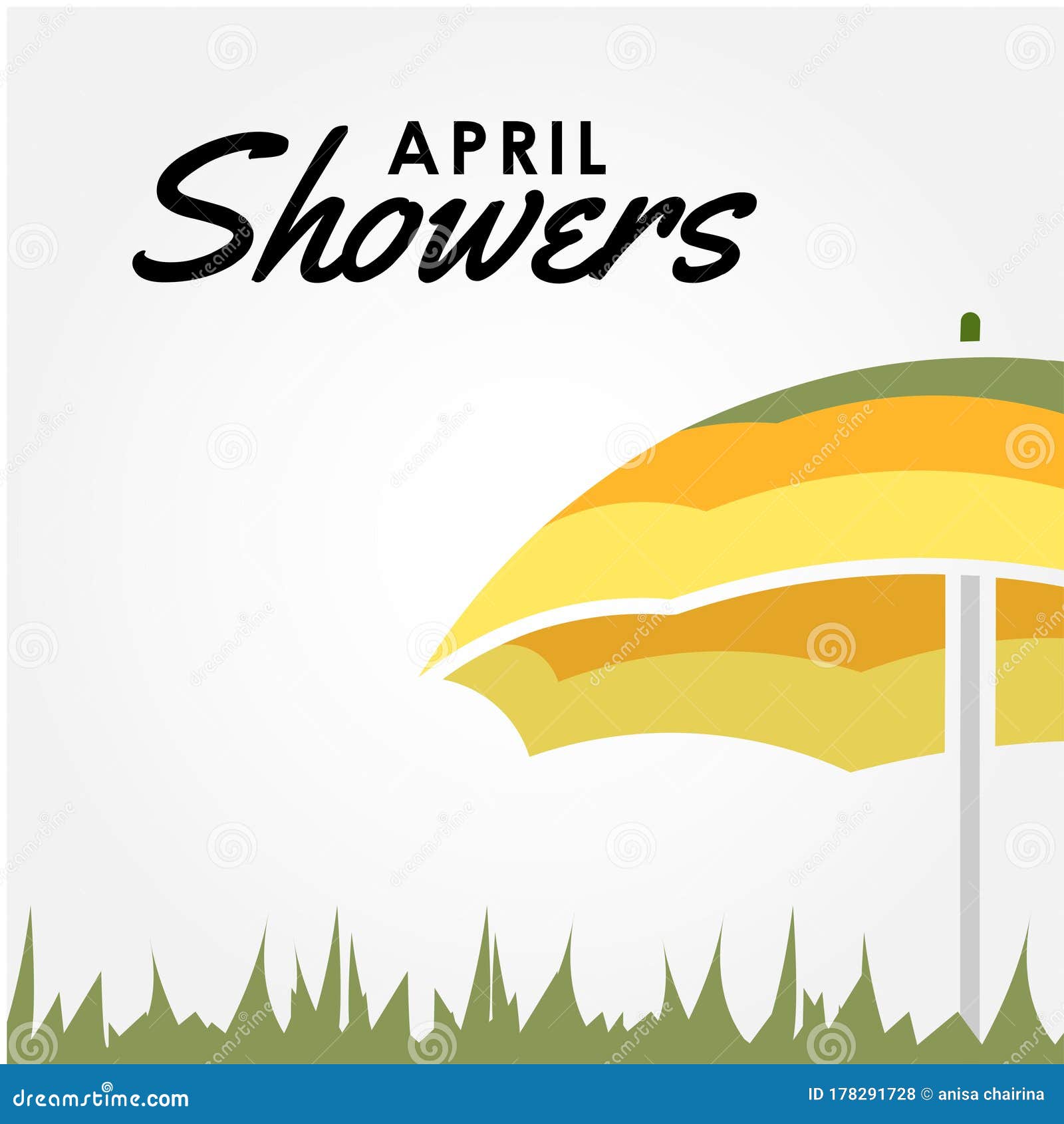 April Shower Vector Design Illustration for Celebrate Moment Stock ...