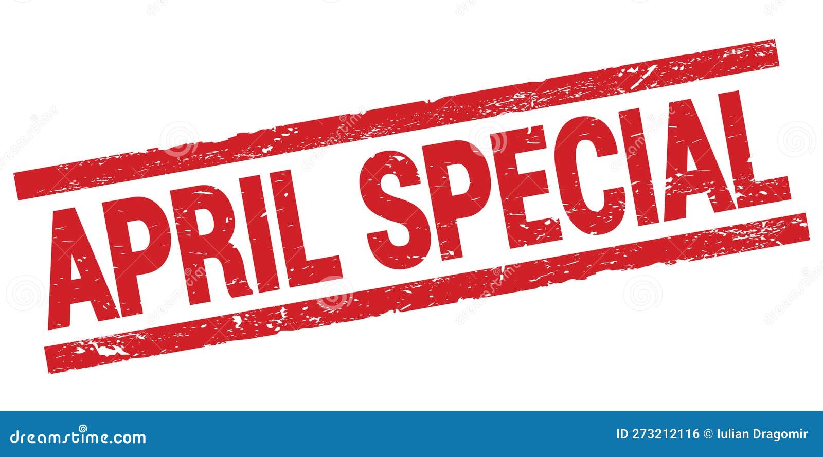APRIL SPECIAL Text on Red Rectangle Stamp Sign Stock Photo - Image of ...