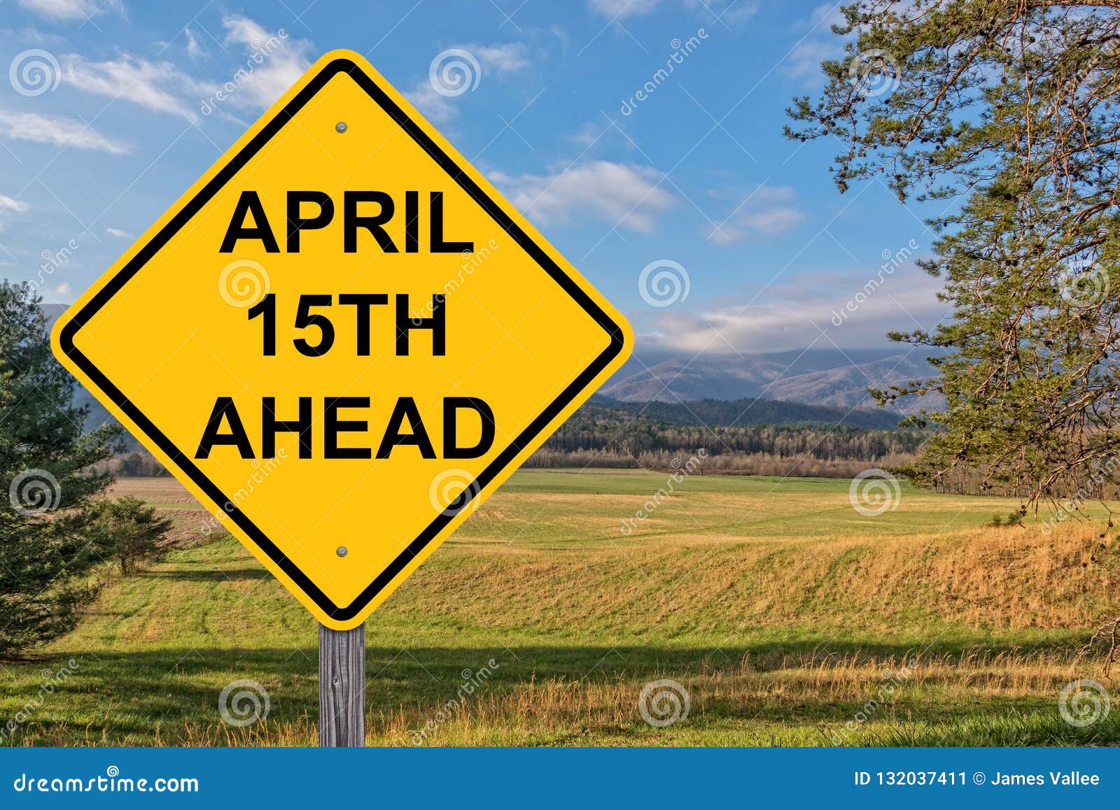 April 15th Ahead Warning Sign Stock Image - Image of warning, blue ...