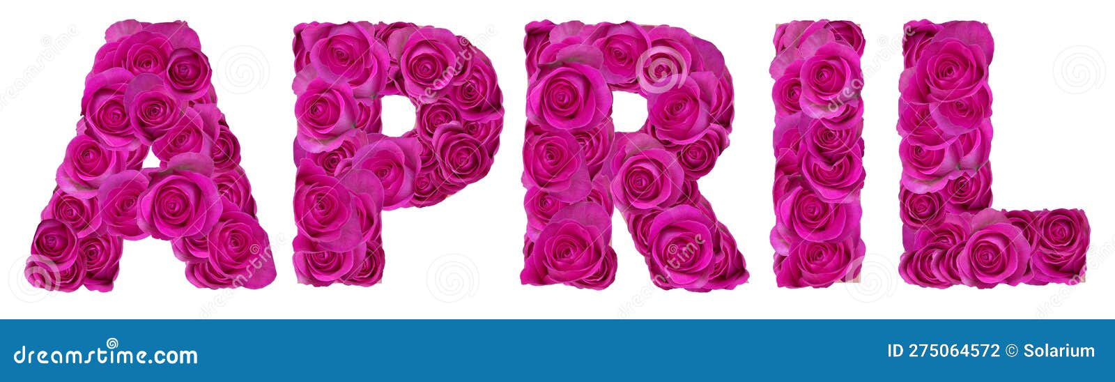 April stock photo. Image of symbol, message, pink, rose - 275064572