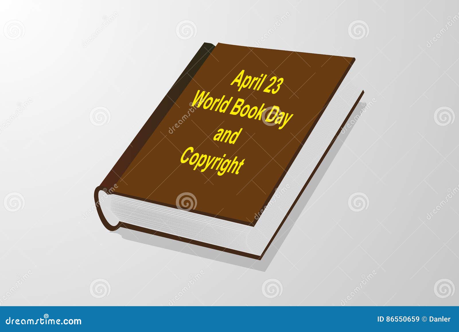 April 23 - World Book Day and Copyright Stock Vector - Illustration of ...
