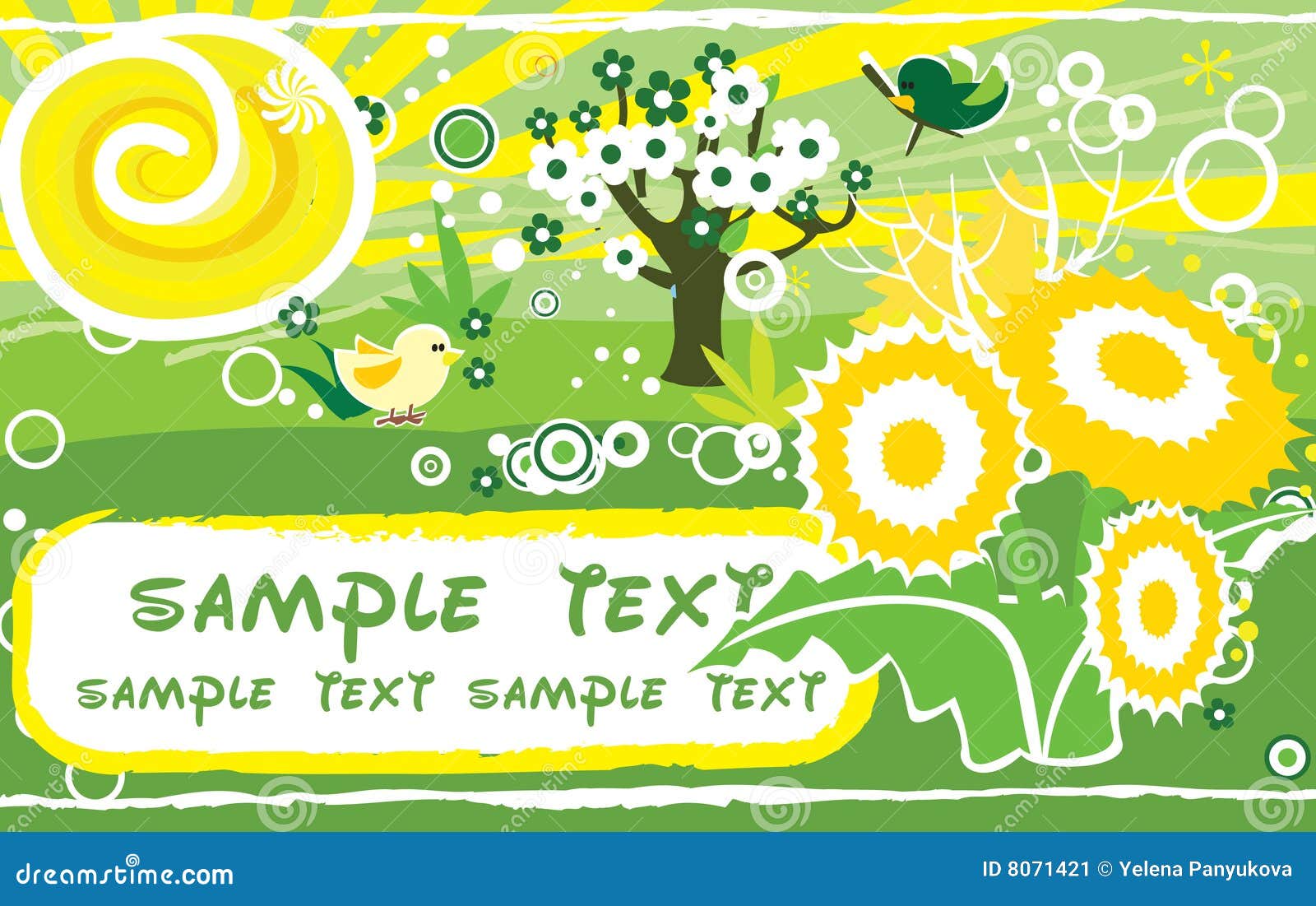 Aprile illustrazione vettoriale. Illustrazione di arte - 8071421