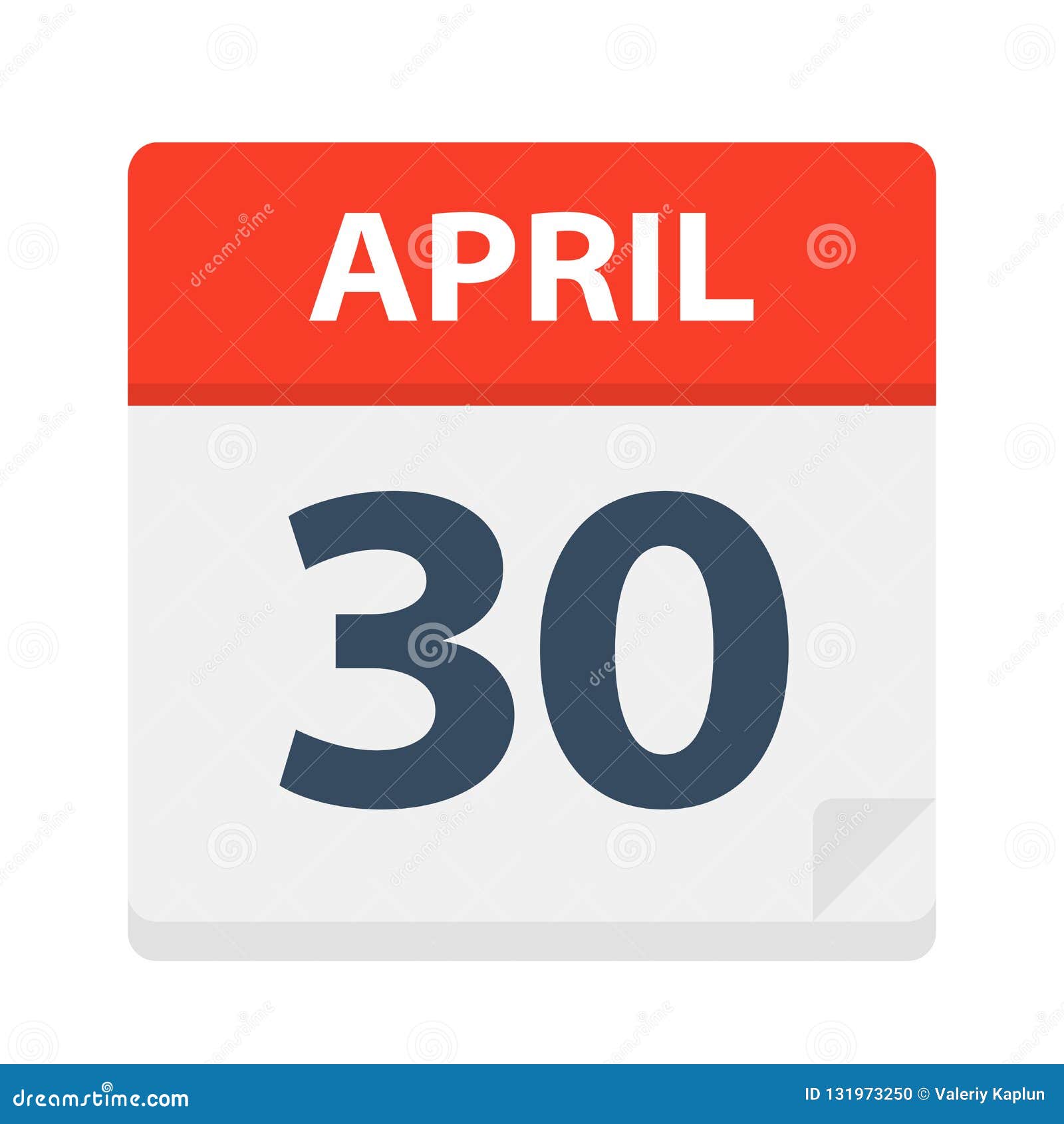 30 Aprile - Icona Del Calendario Illustrazione di Stock - Illustrazione ...