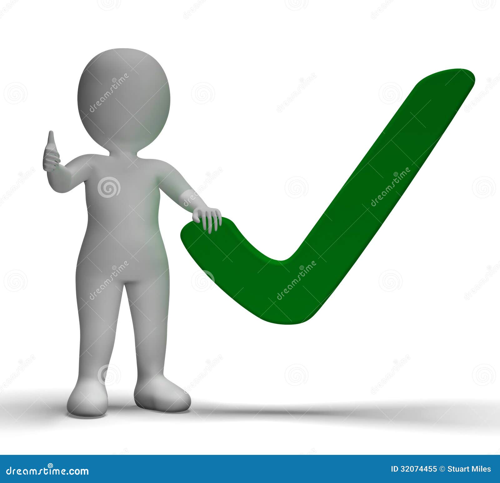 Aprobación De Tick or Check Sign Showing O Comprobado Stock de ...