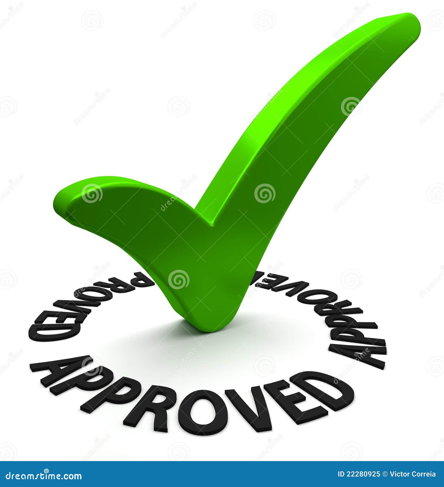 Aprobado stock de ilustración. Ilustración de conceptos - 22280925
