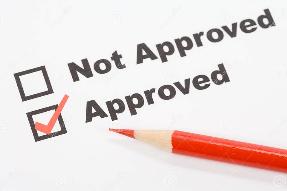 Aprobado imagen de archivo. Imagen de fondo, blanco, aprobado - 6956967