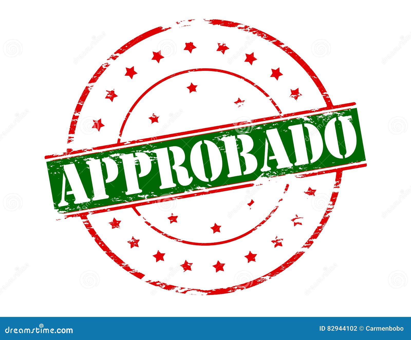 Aprobado stock de ilustración. Ilustración de rectangular - 82944102