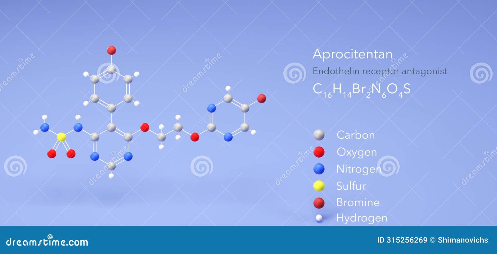 Macitentan Pulmonary Arterial Hypertension Drug Molecule. Belongs To ...