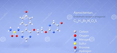 Aprocitentan Molecule, Molecular Structures, Tryvio, 3d Model ...