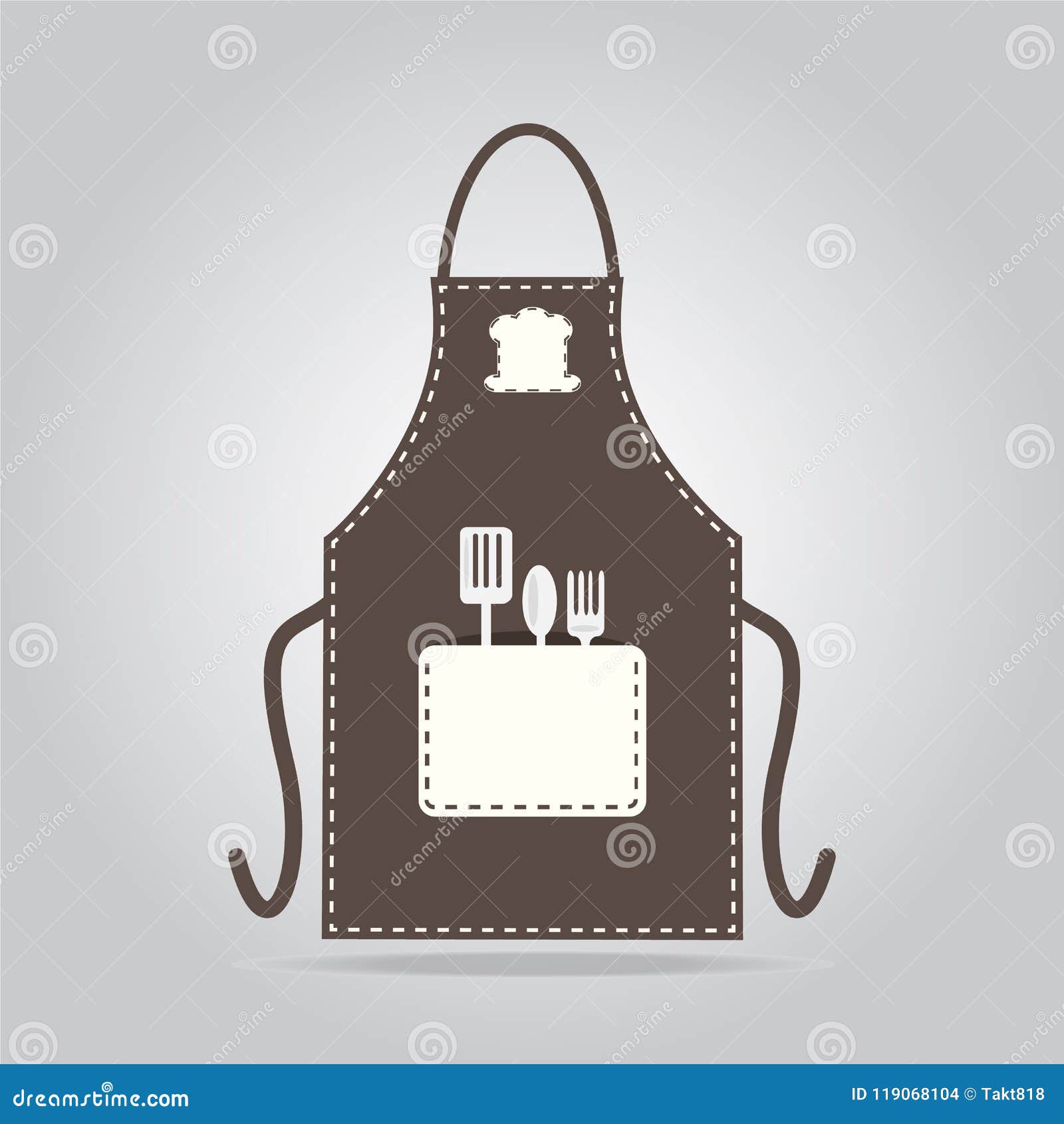 Apron Icon, Kitchen Cooking Sign Stock Vector - Illustration of icon ...