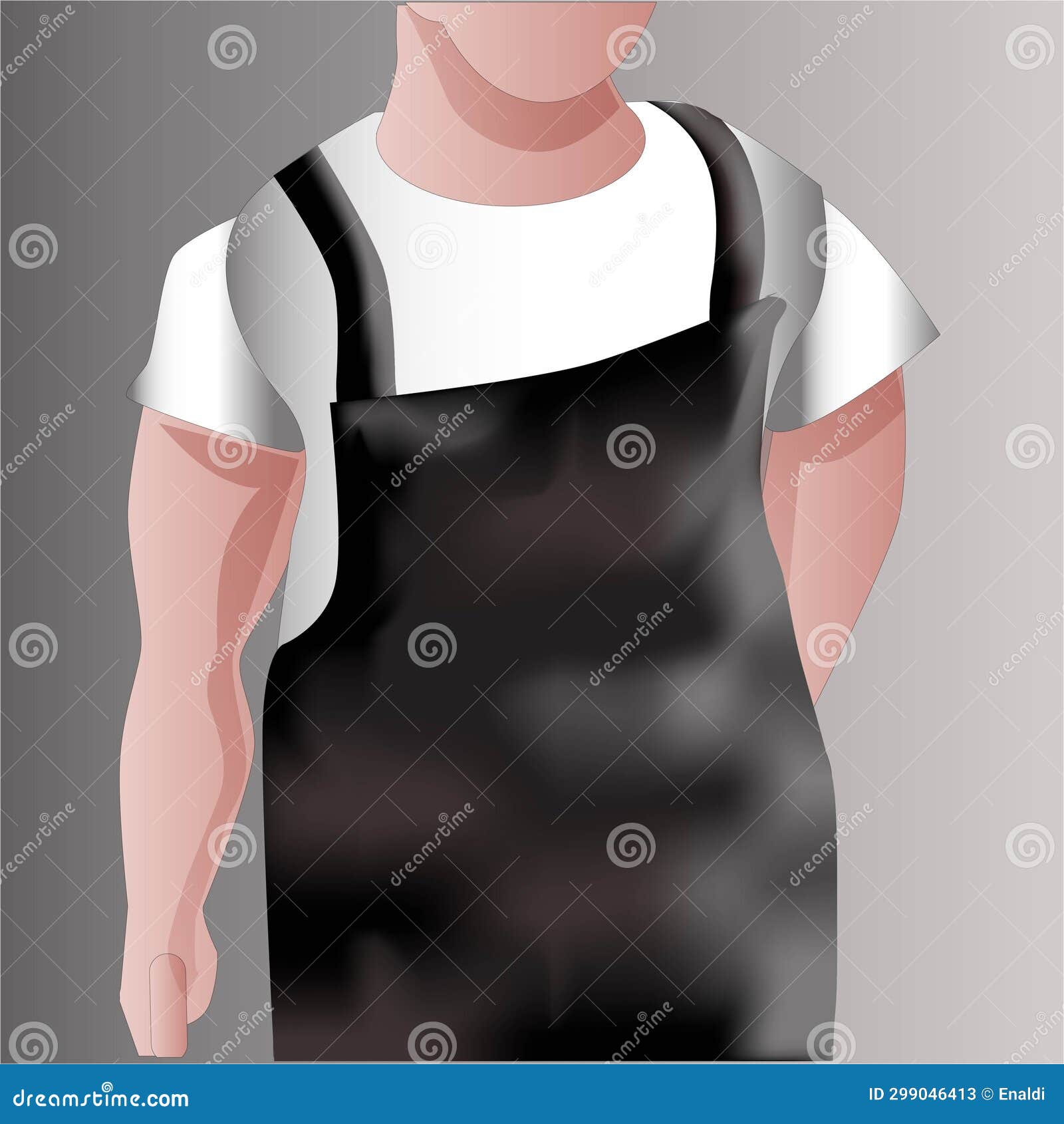 Apron Mock Up Template and Vector Illustration Stock Vector ...