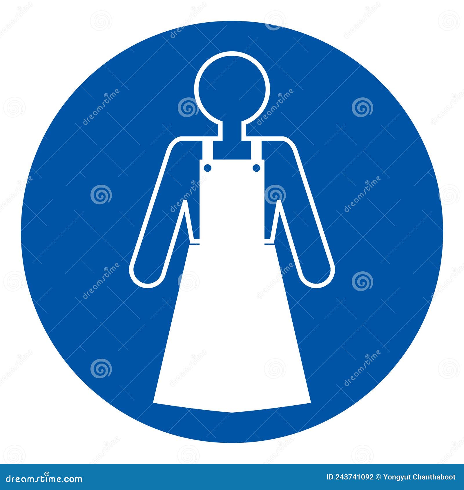 Apron Symbol Sign ,Vector Illustration, Isolate on White Background ...