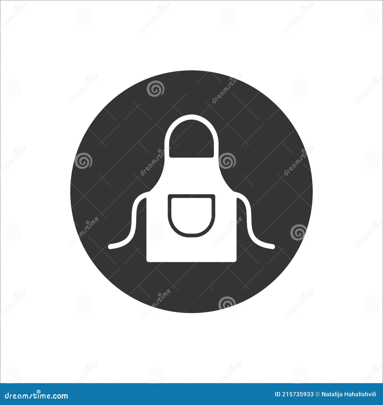 Apron White Icon Vector Sign and Symbol on Trendy Design Stock Vector ...