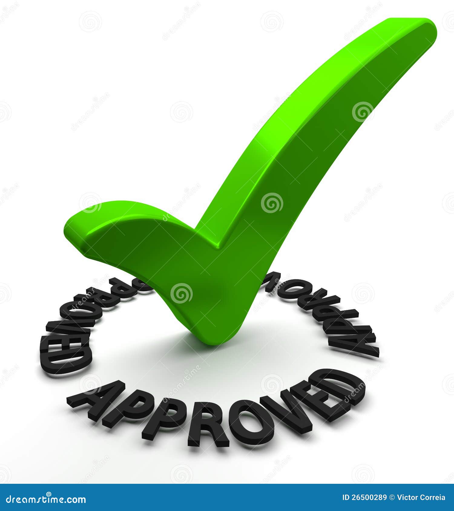 Aprovado ilustração stock. Ilustração de marca, conceitos - 26500289