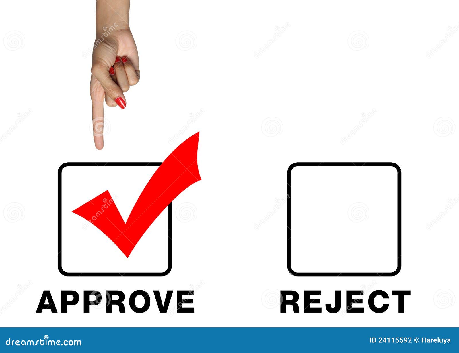 Aprove ilustração stock. Ilustração de quadro, permita - 24115592
