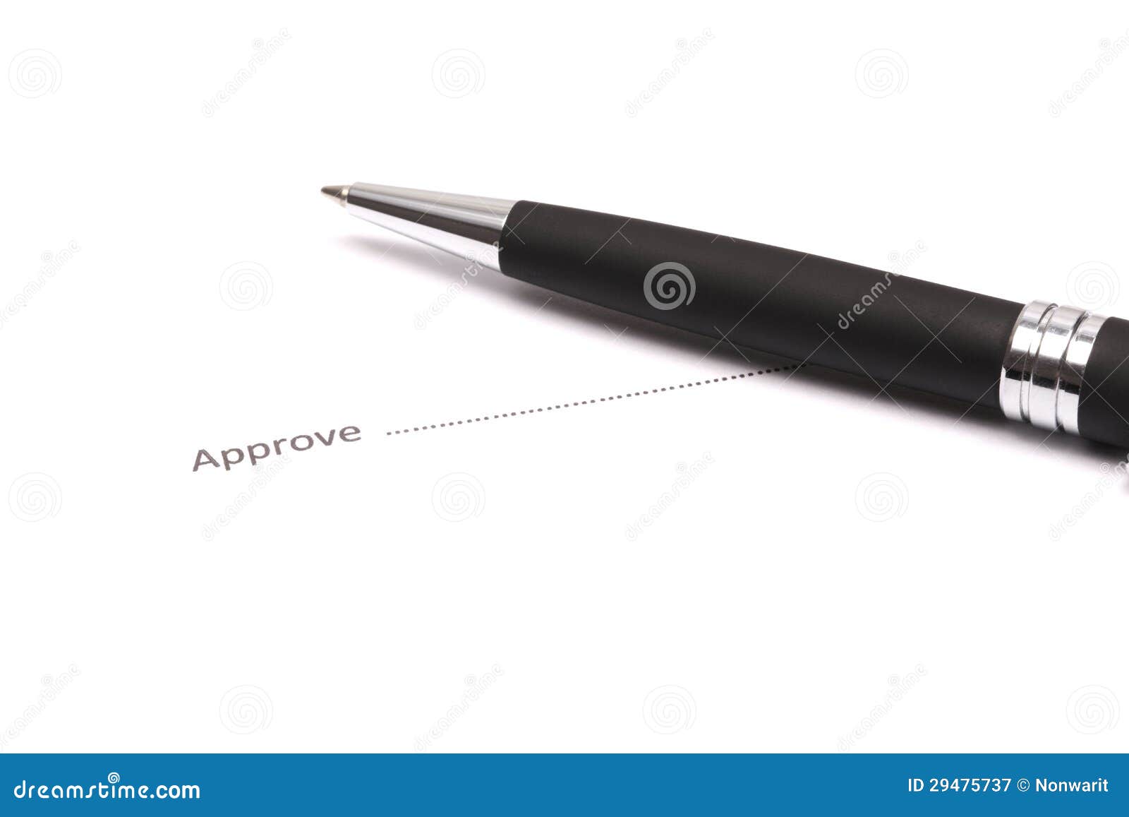 Aprove imagem de stock. Imagem de correspondência, gerente - 29475737