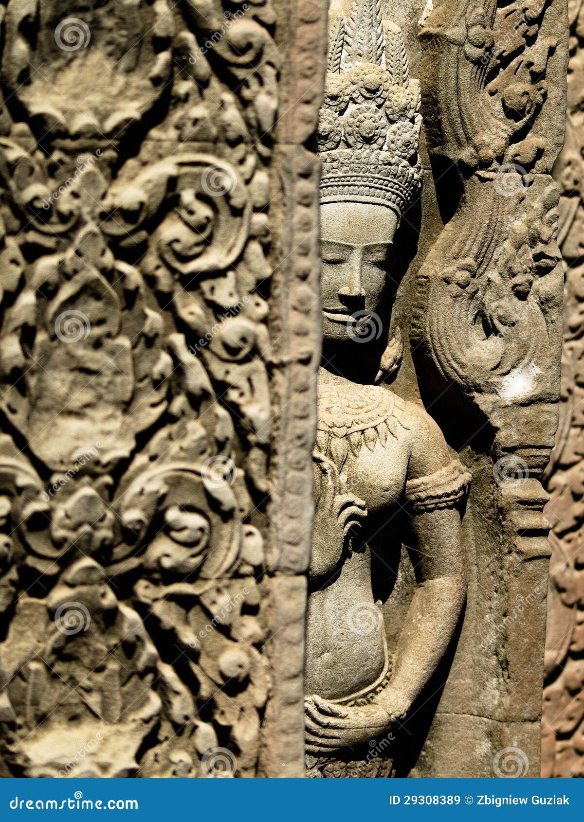 Apsara stock image. Image of siem, reap, thom, temple - 29308389