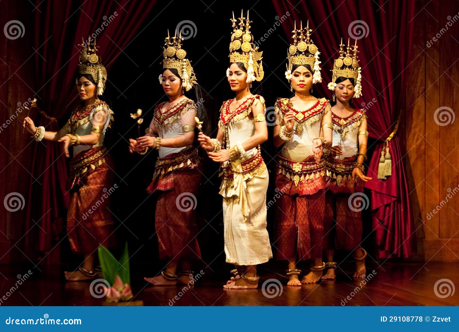 Apsara Dance, Cambodia editorial stock photo. Image of ballet - 29108778