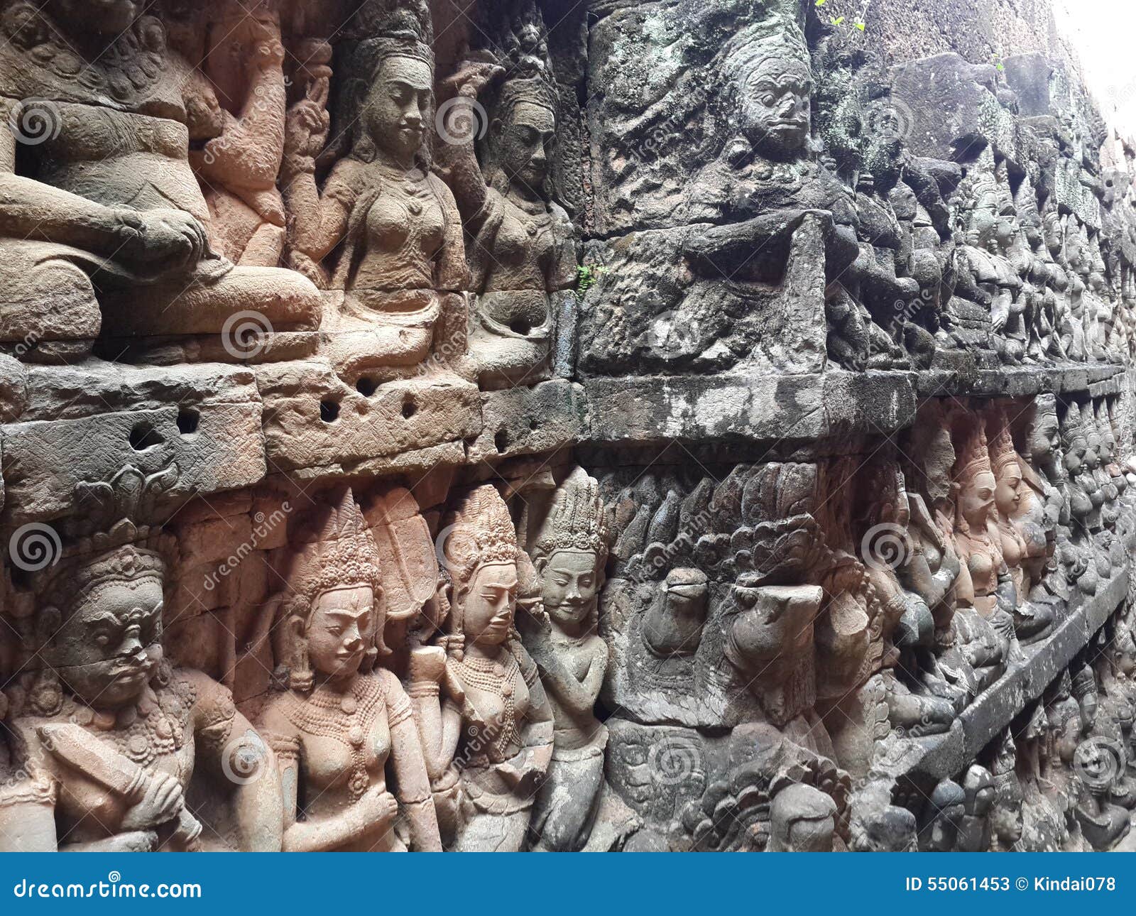 Apsara Sculpture Wall stock image. Image of apsara, rock - 55061453