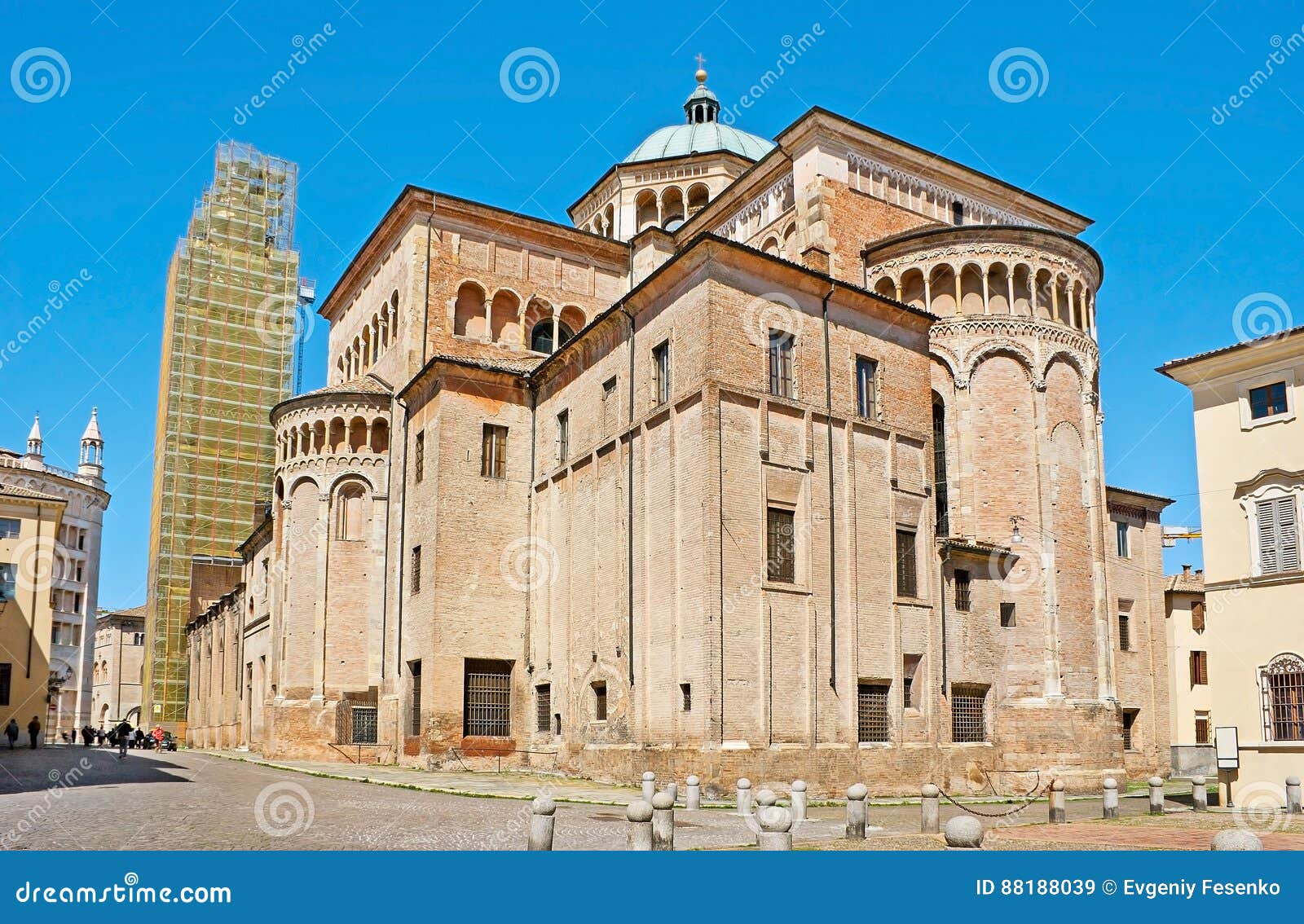 The Apse of Parma Cathedral Stock Image - Image of cathedral, romagna ...