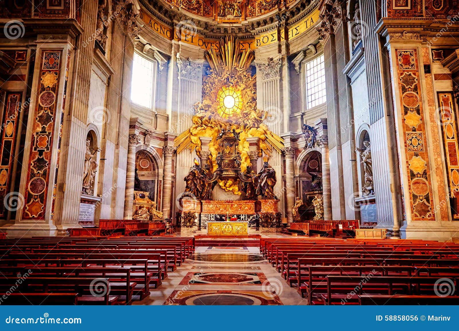 Apsis Der Basilika Von St Peter in Rom Redaktionelles Foto - Bild von ...