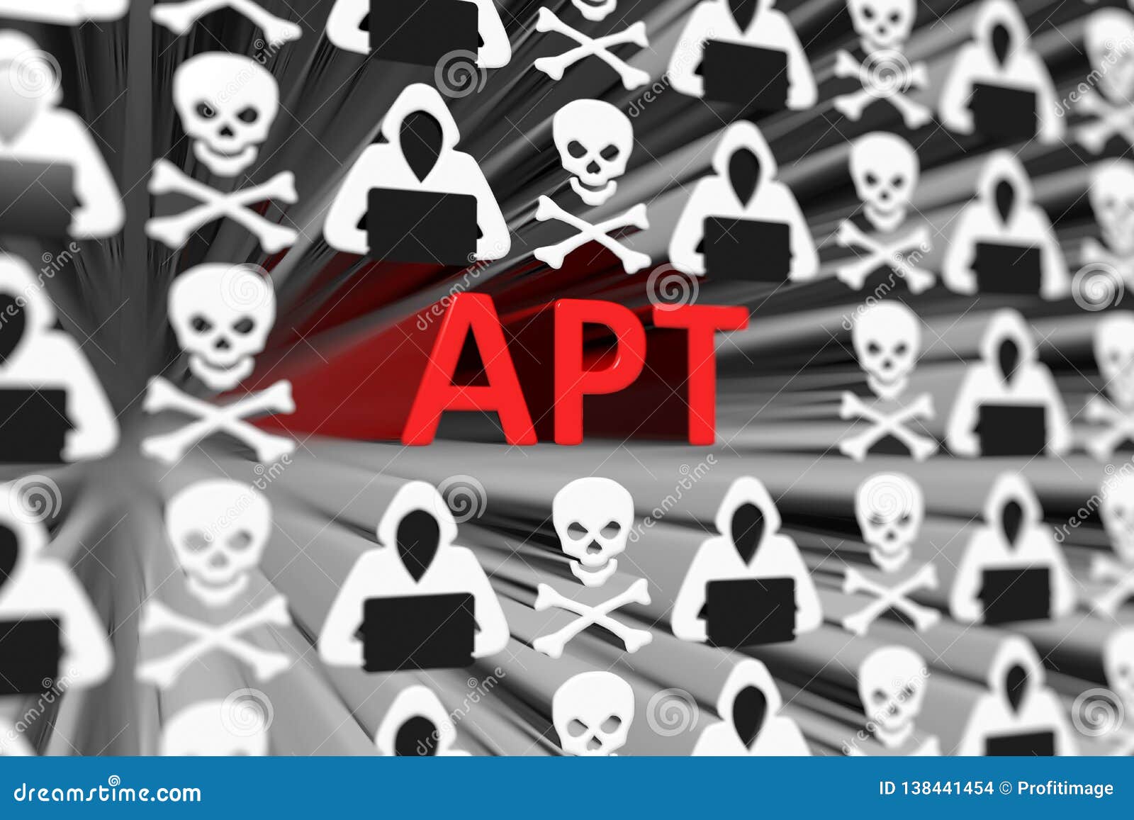 APT Concept Blurred Background Stock Illustration - Illustration of ...