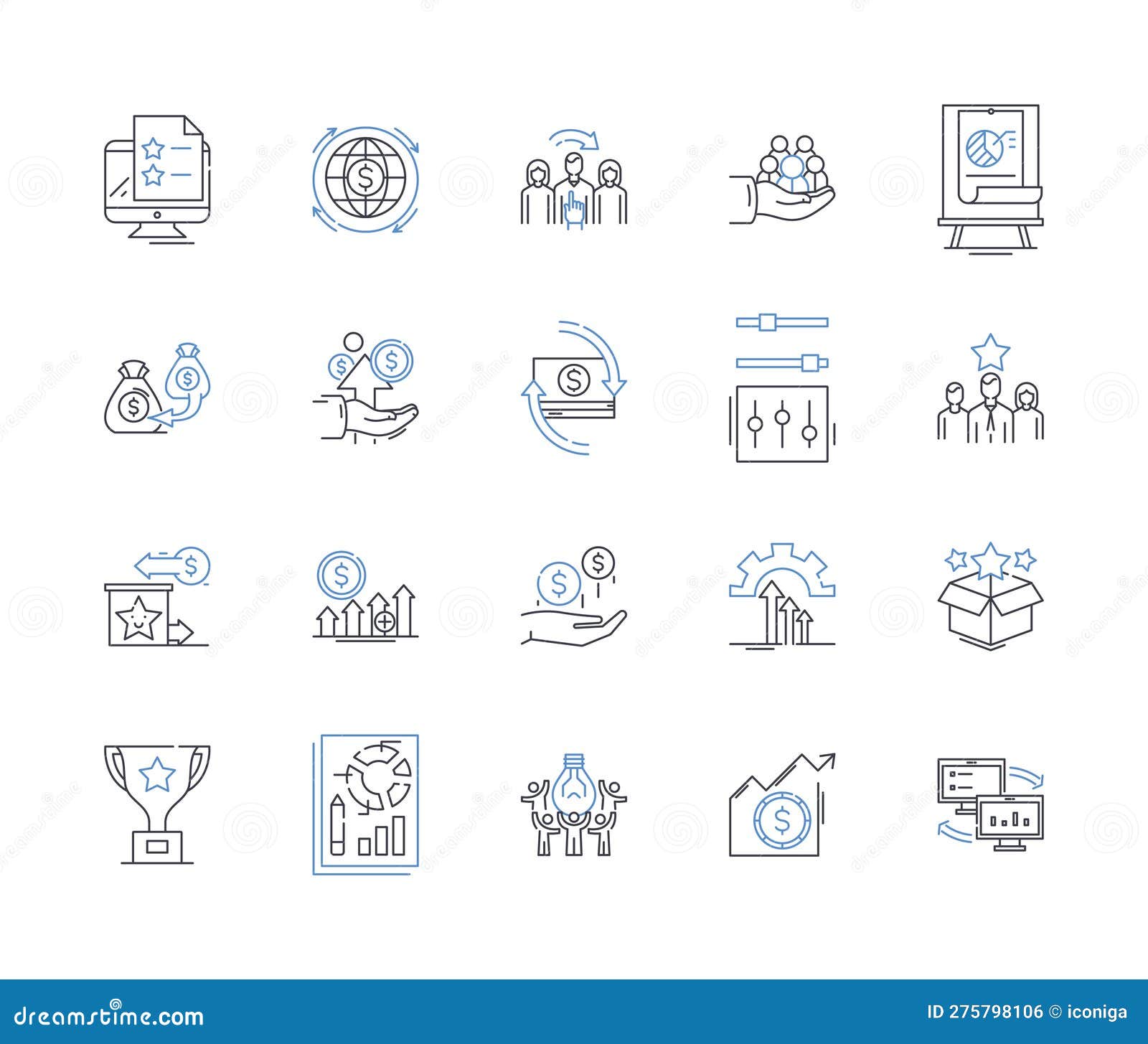 Aptitude Line Icons Collection. Ability, Competency, Proficiency ...