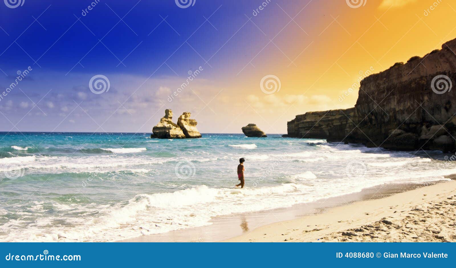 Apulia beach stock photo. Image of puglia, beach, torre - 4088680